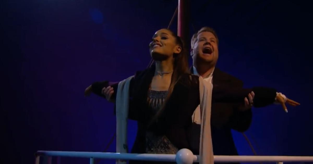 Gemist: James Corden en Ariana Grande doen Titanic in 5 minuten | Veronica Superguide