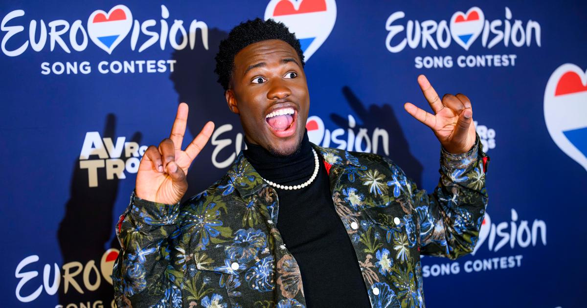 Optreden van Claude voor eerste halve finale van het Eurovisie ...